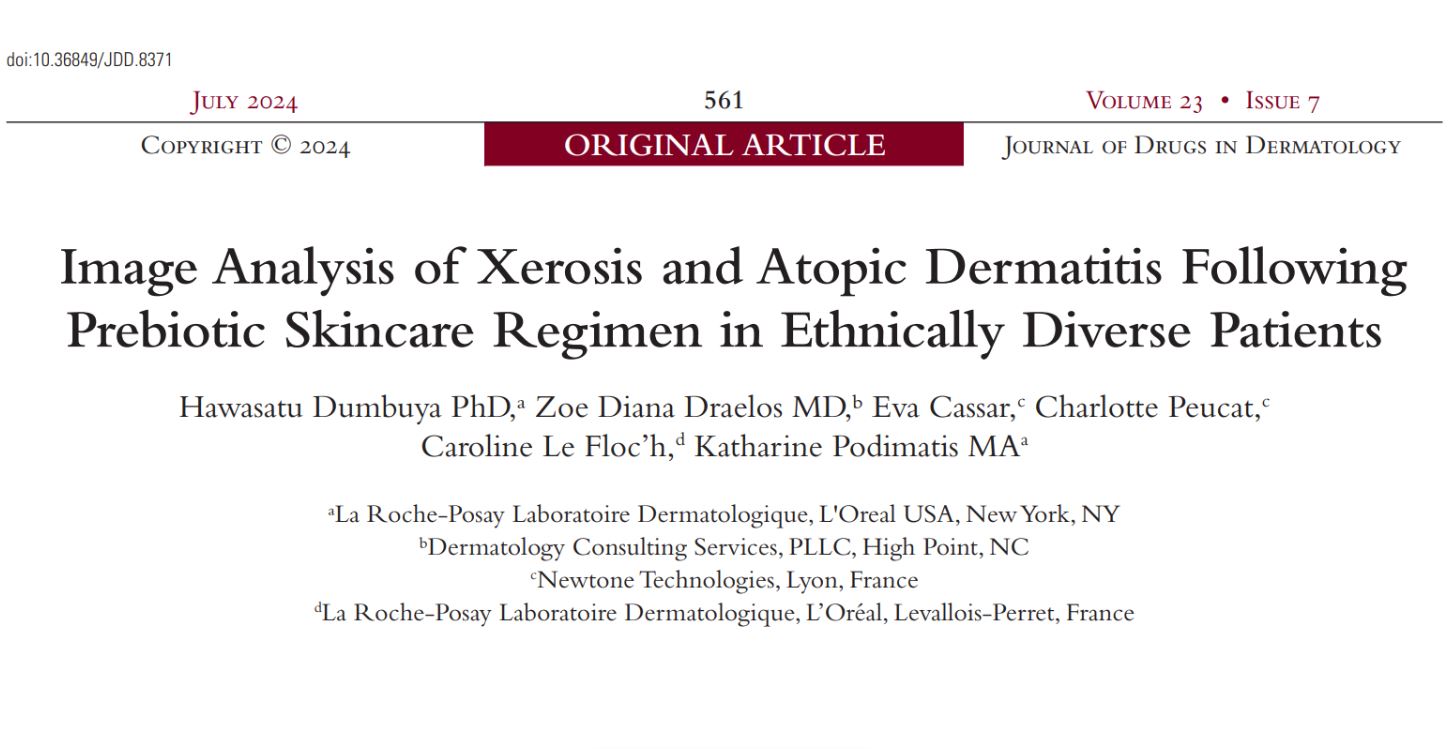 Image Analysis of Xerosis and Atopic Dermatitis Following Prebiotic ...